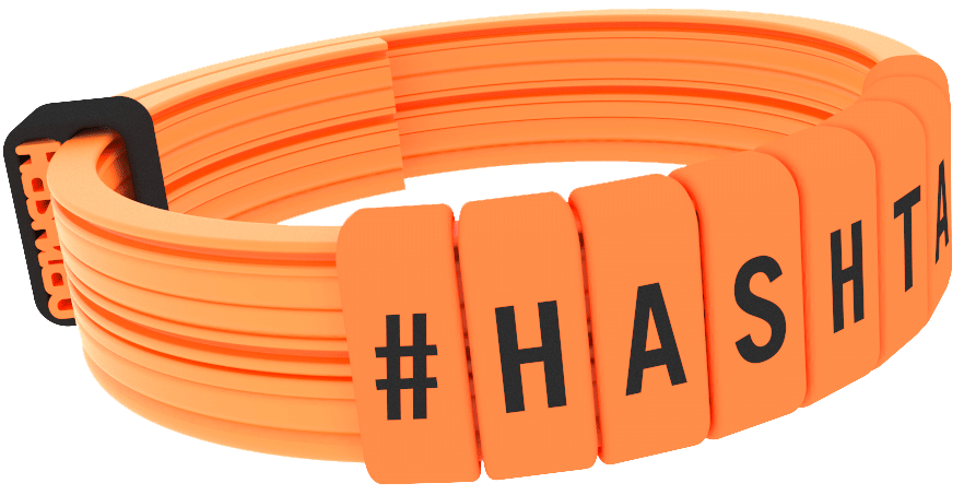 Personalized Neon Party Bracelet | Hashtag Bracelets